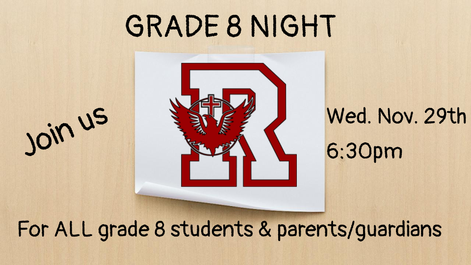Future Phoenix - Information for Grade 8's - Resurrection C.S.S.